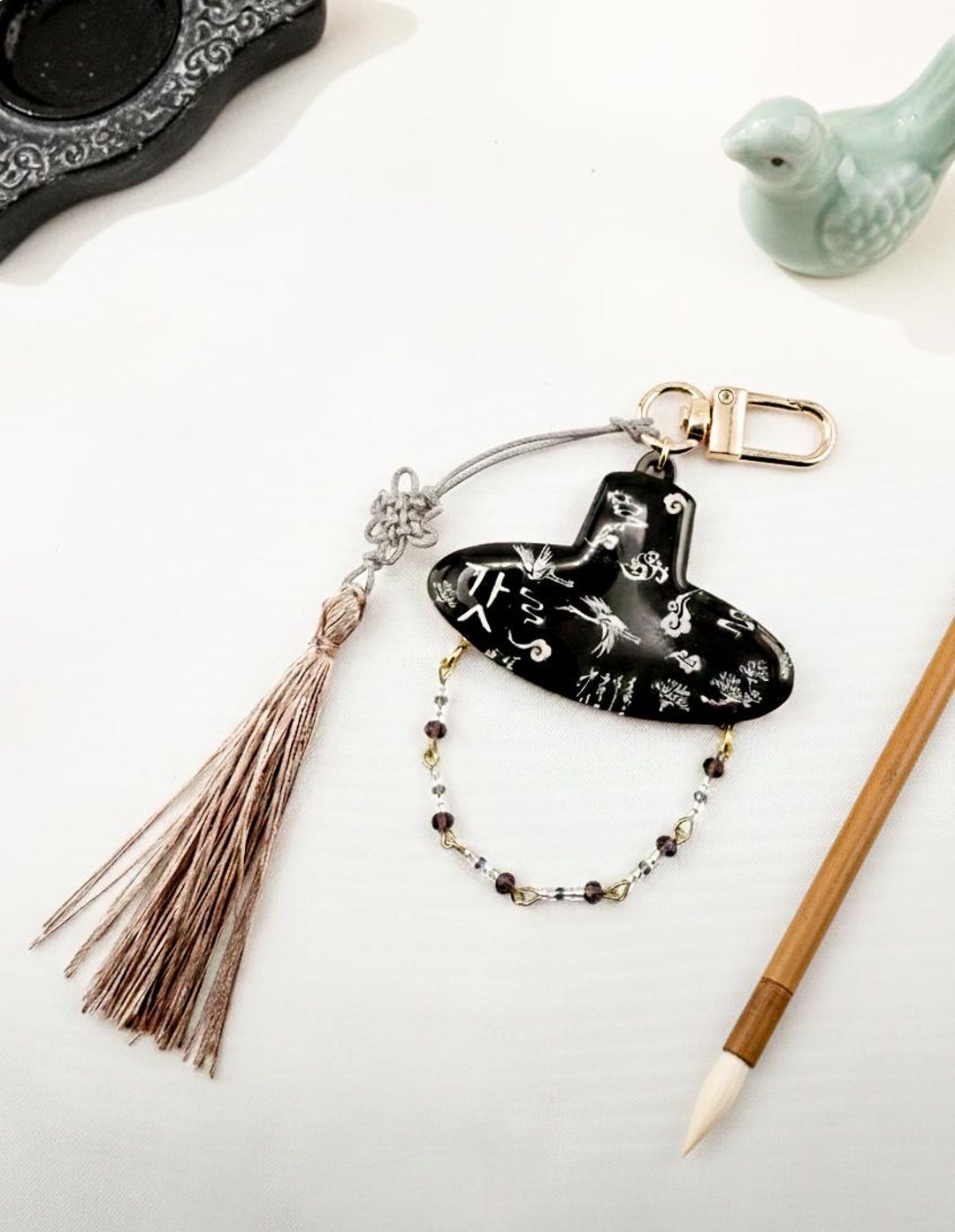 Handmade Traditional Korean Hat Gat Shape Mother-of-pearl Decorative ...