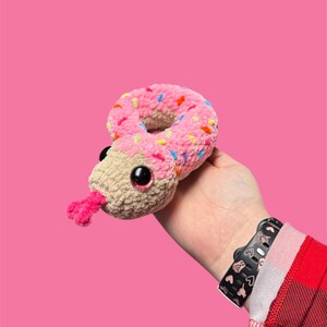 Donut Snake Crochet Pattern | Food Animal | Amigurumi | Crocheted Snake ...
