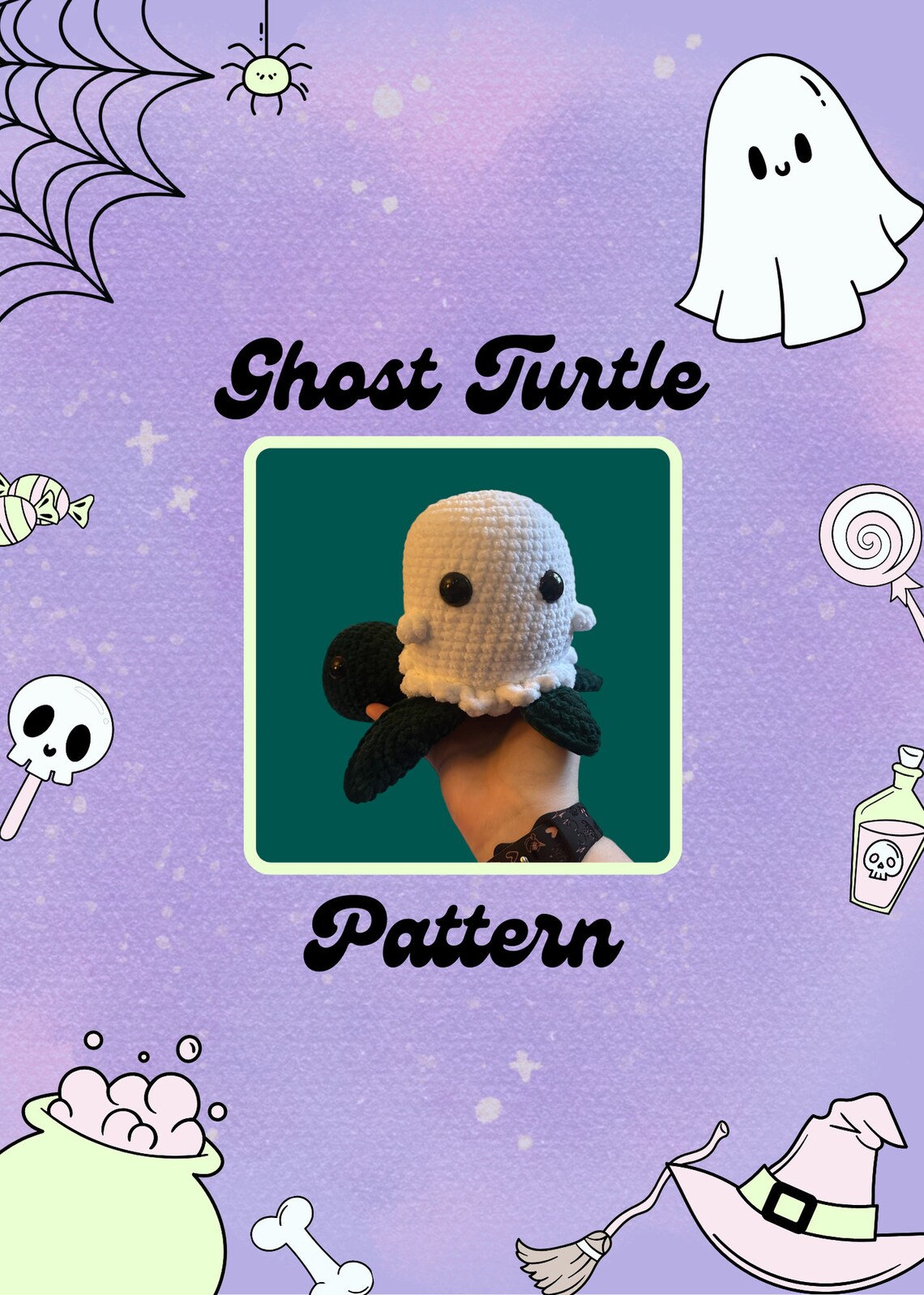 Ghost Turtle | Amigurumi | Crochet Pattern | Halloween | Spooky Season ...