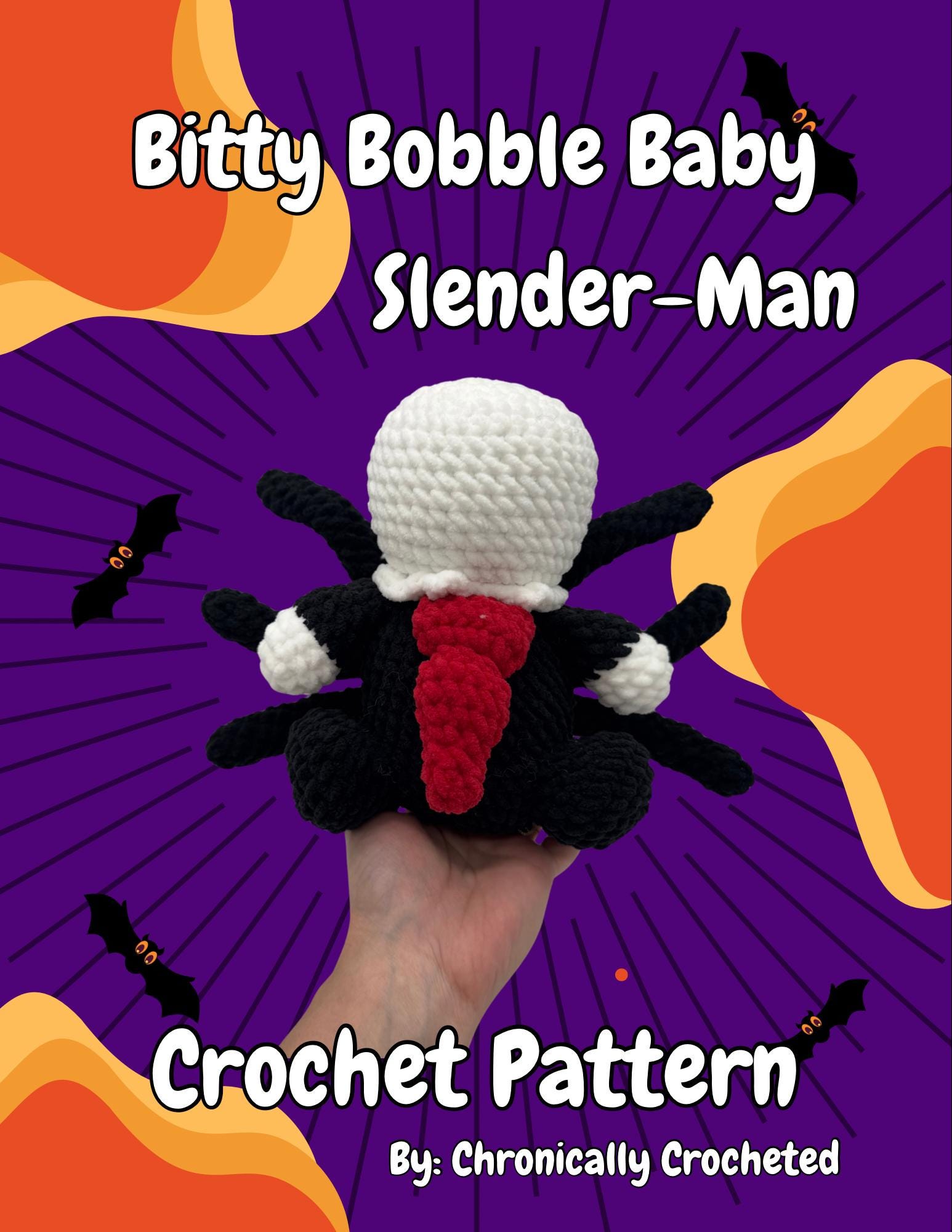 Slenderman Crochet Pattern | Horror | No Sew Amigurumi Pattern | Slendy ...