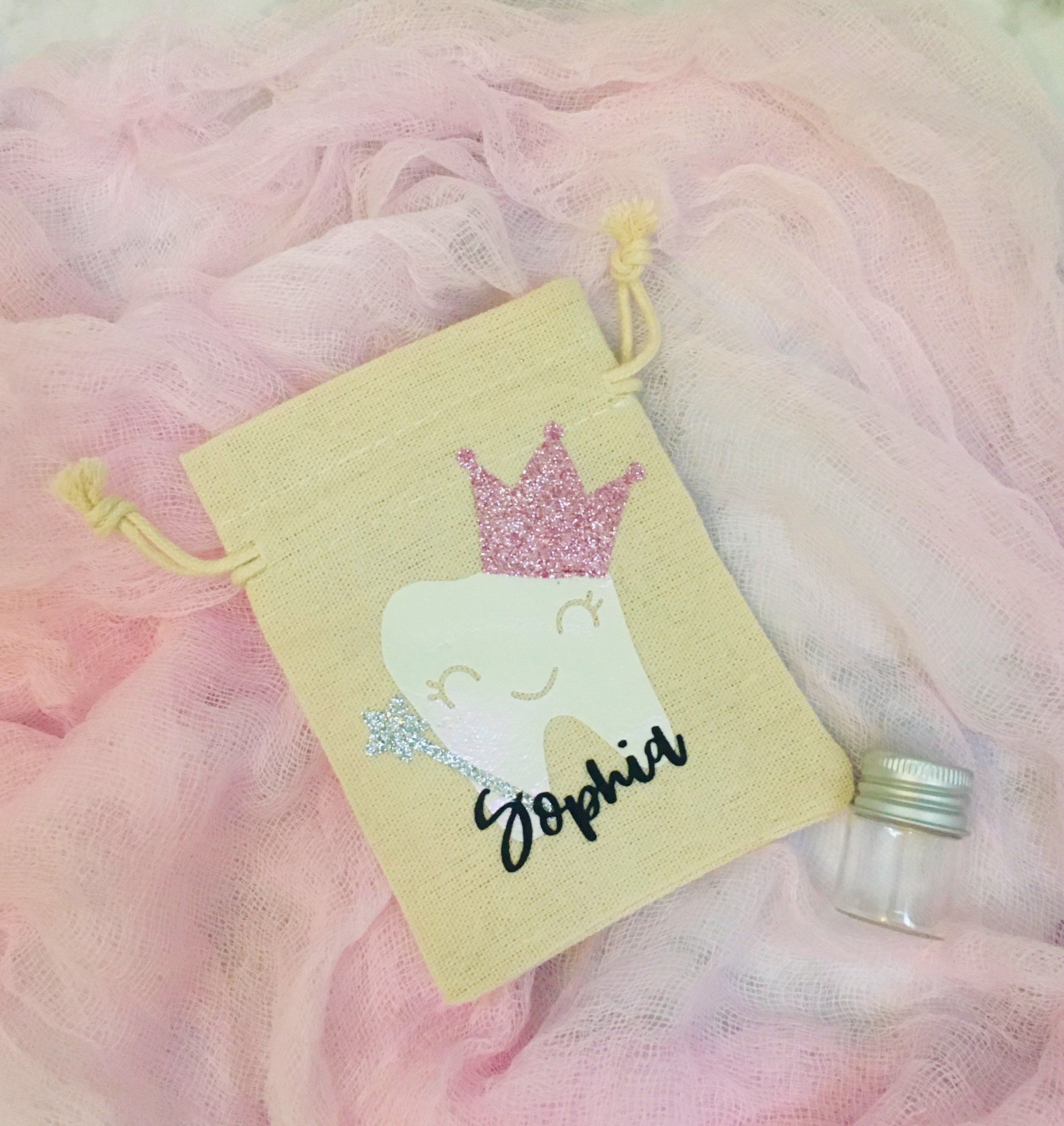 Personalized Tooth Fairy Bag, Tooth Fairy Pouch, Tooth Fairy, Tooth ...