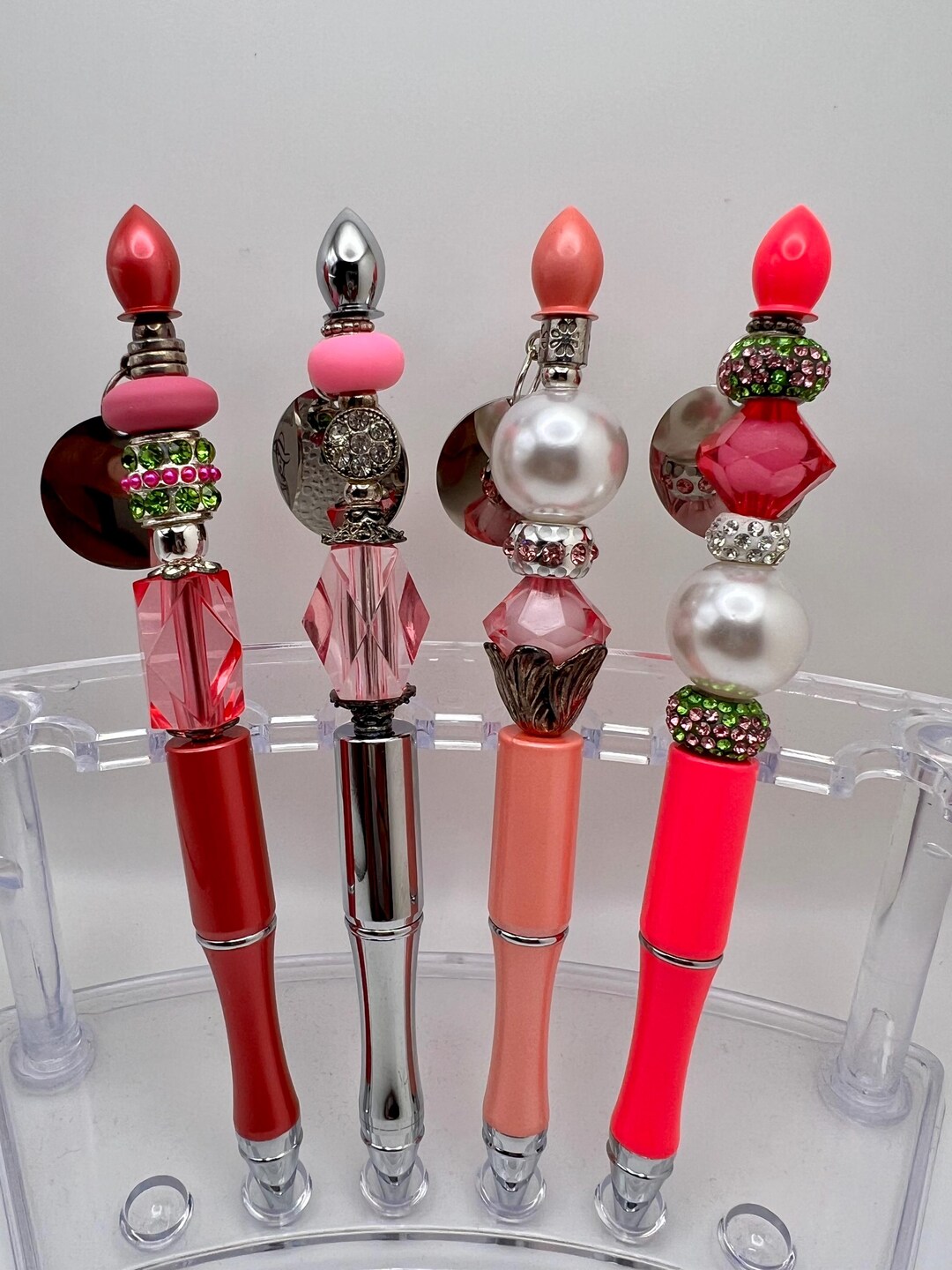 AKA Sorority Beaded Pen – Pink & Green Diva Gift - Etsy