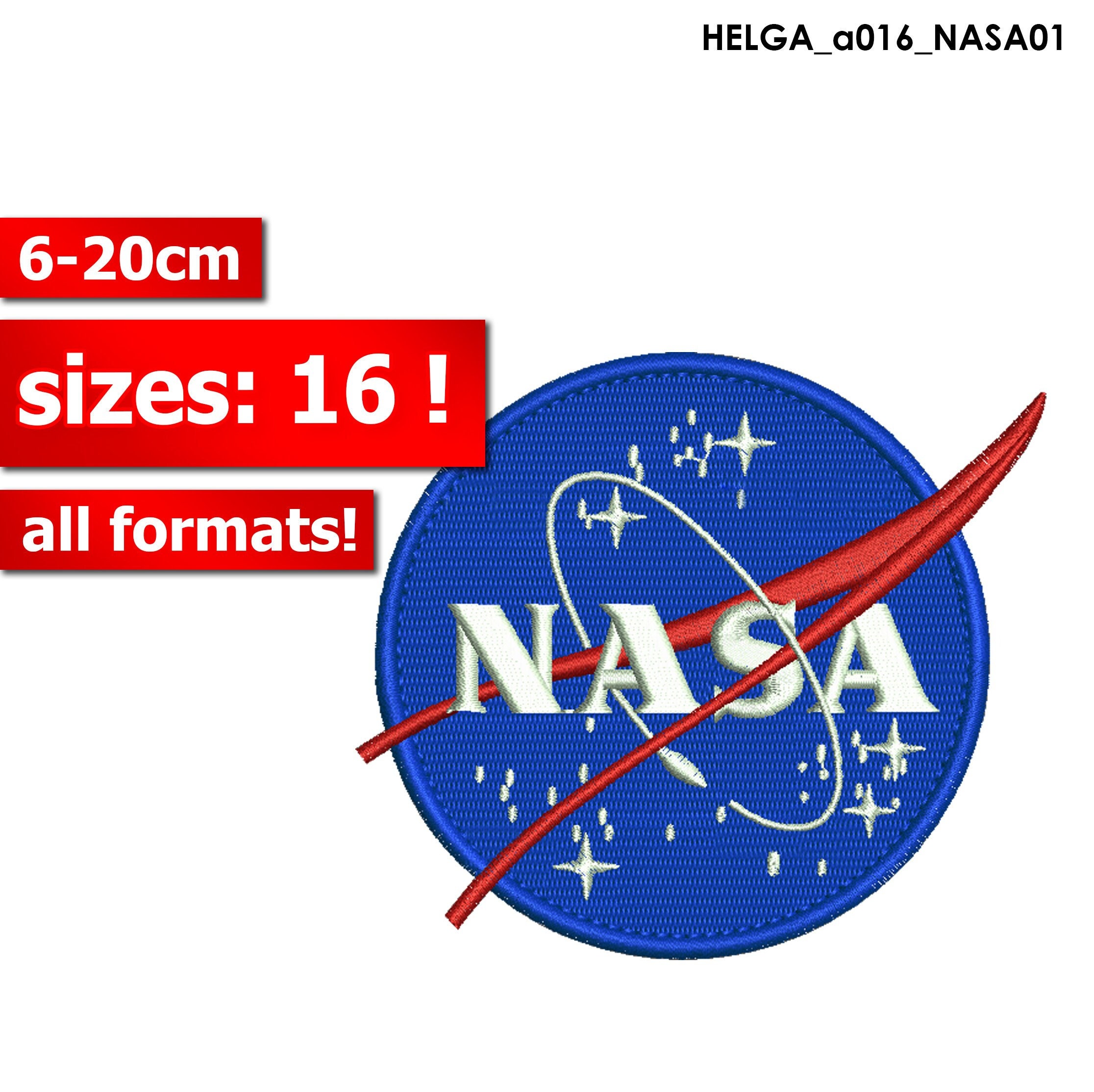 NASA Embroidery Design Space Embroidery Design NASA Embroidery - Etsy