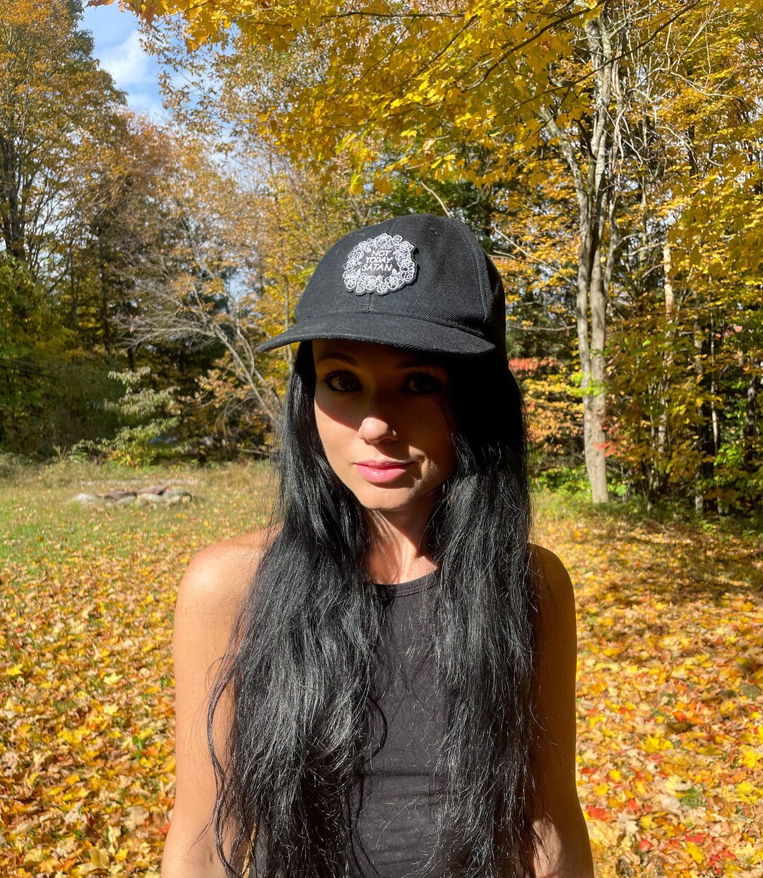 Upcycled Baseball Cap- Vintage Trucker Hat- Graphic Logo Not Today ...