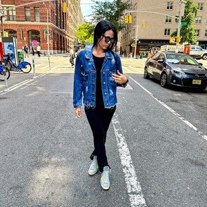 Upcycled Distressed Jean Jacket | Led Zeppelin Denim Rework | One of a ...