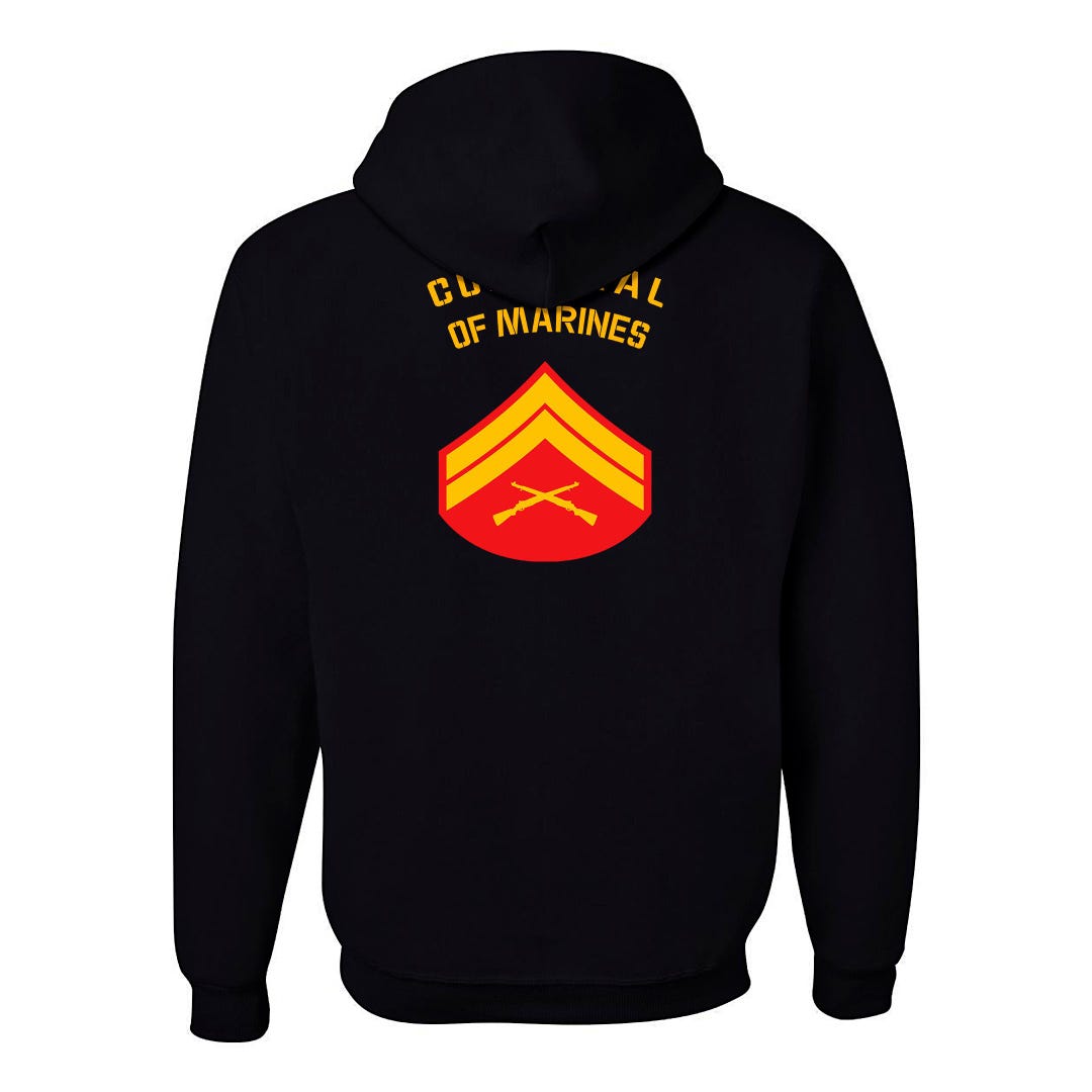E4 Corporal of Marines Hoodie - Etsy