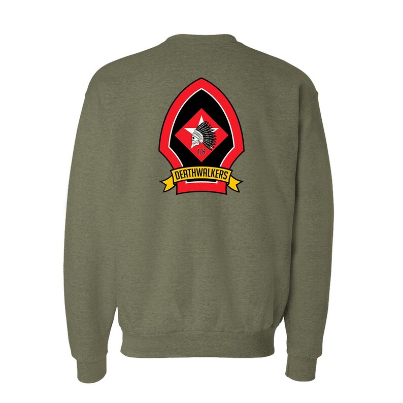 1st Battalion 6th Marine Unit "1|6 Hard" | Sweatshirt - Etsy