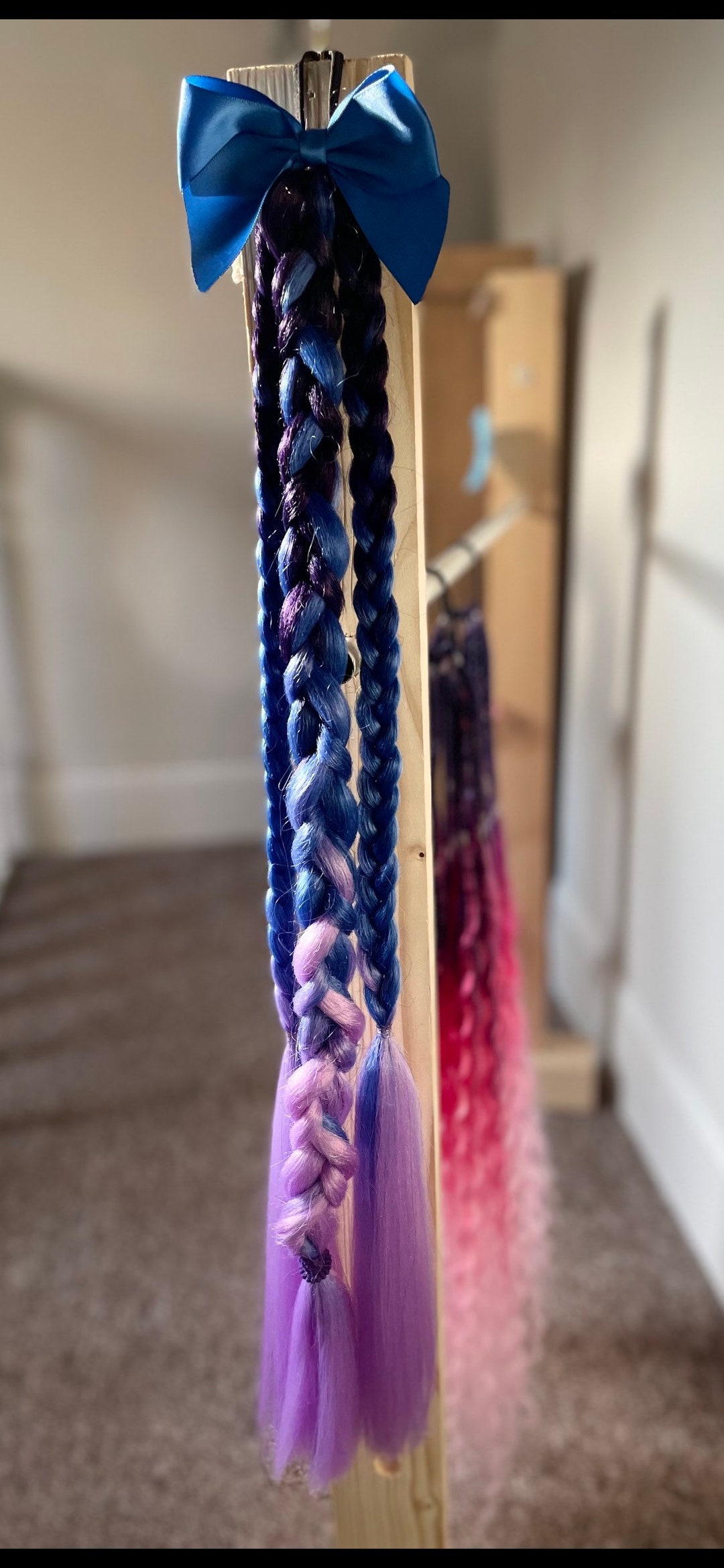 Fake Hair on Bobble - Etsy