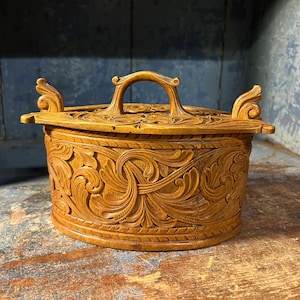 Dated 1890 Antique Detailed Handcarved Lars BIRKELAND(1857-1920) Style ...