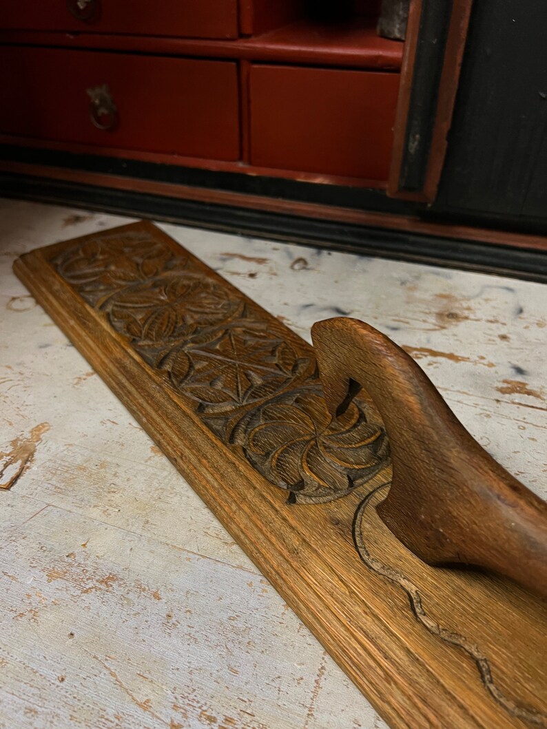 1950s' Vintage Norwegian Mangle Board With Nice Carving, Folkart From ...