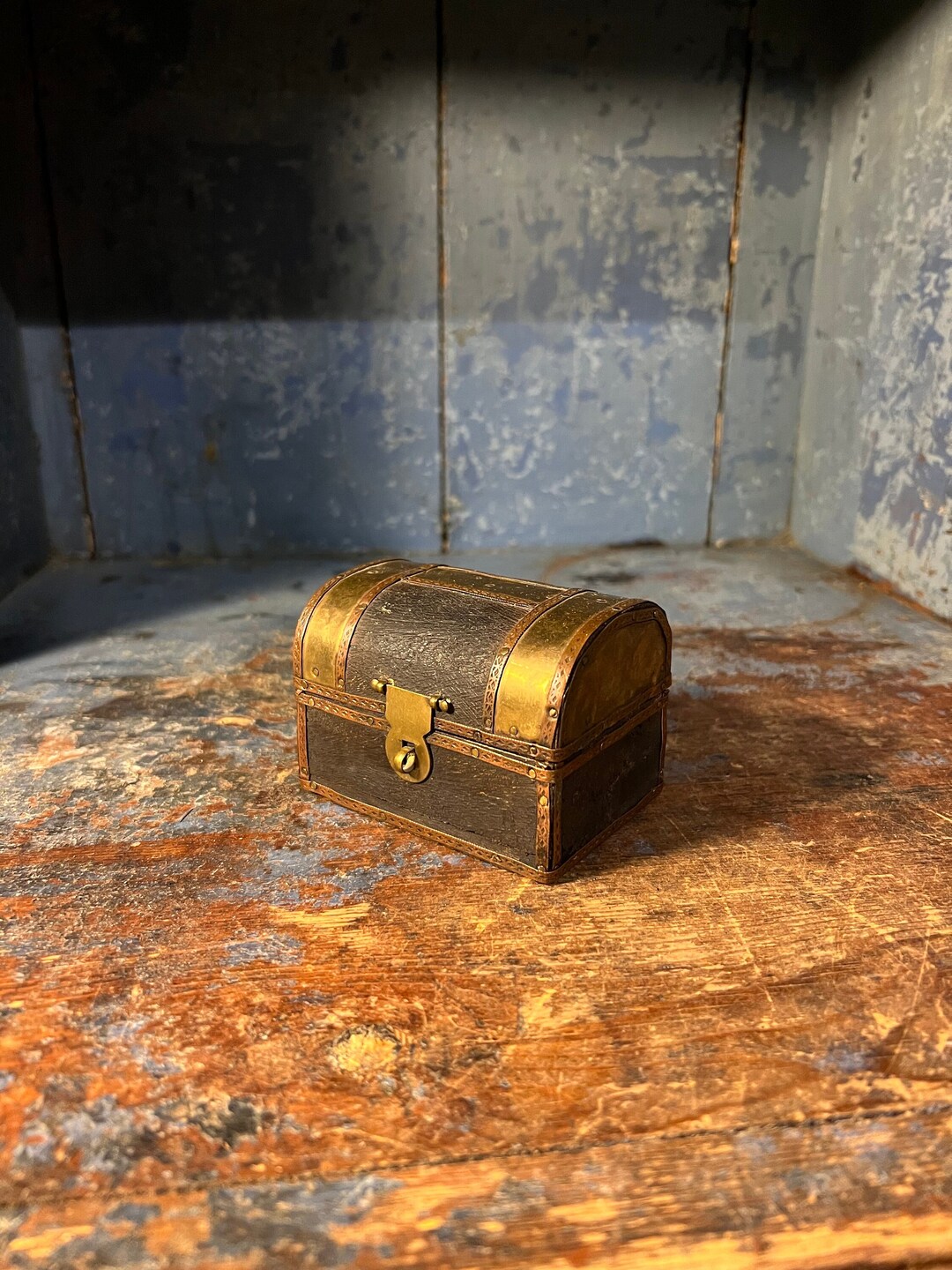 Small RUSTIC Chest, Treasure Chest Box, Storage Trunk Box, Cabin ...