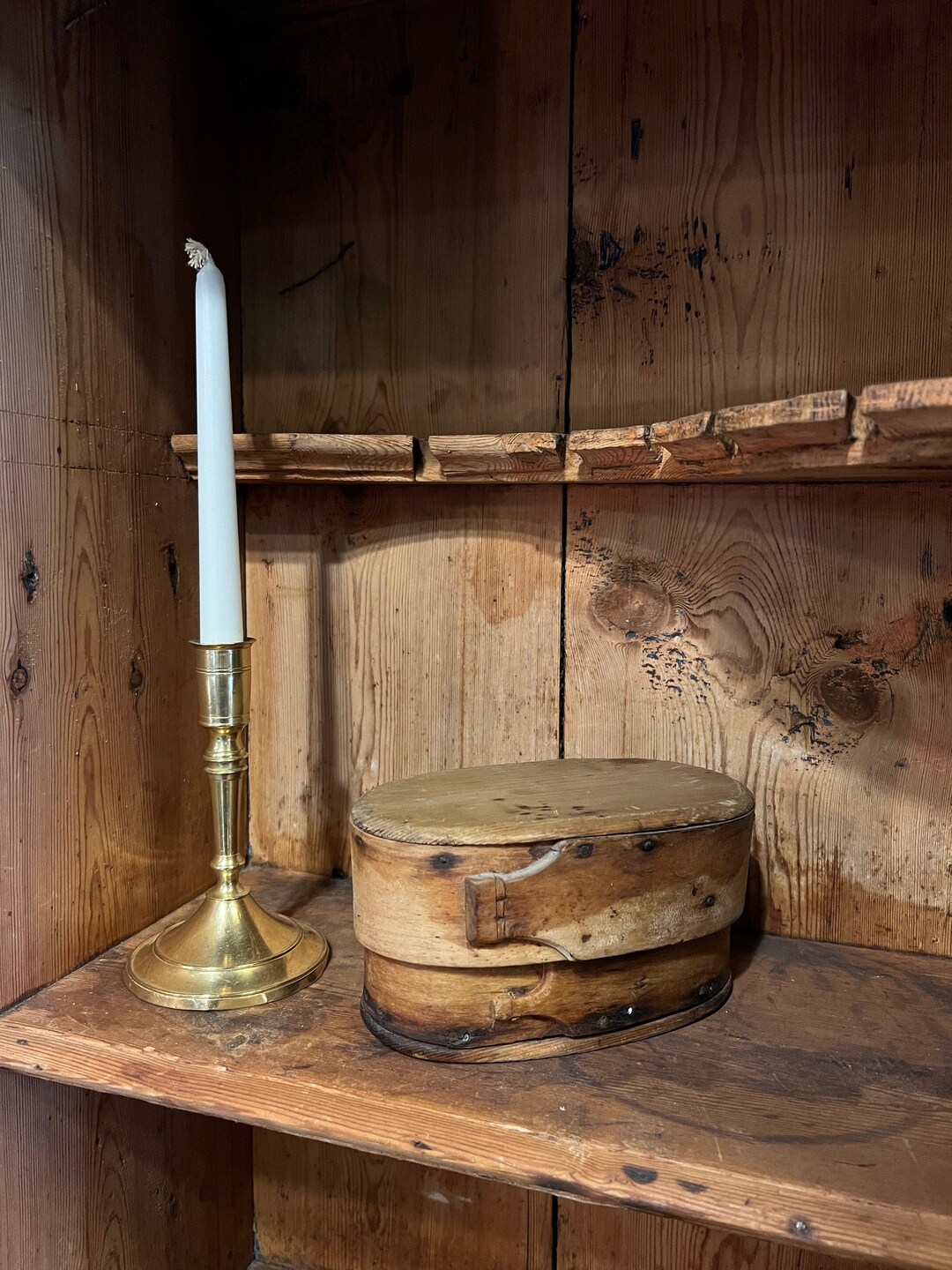 1800s' Antique Tine Box From Norway, Norwegian Handcrafted Folk Art ...