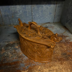 Dated 1890 Antique Detailed Handcarved Lars BIRKELAND(1857-1920) Style ...