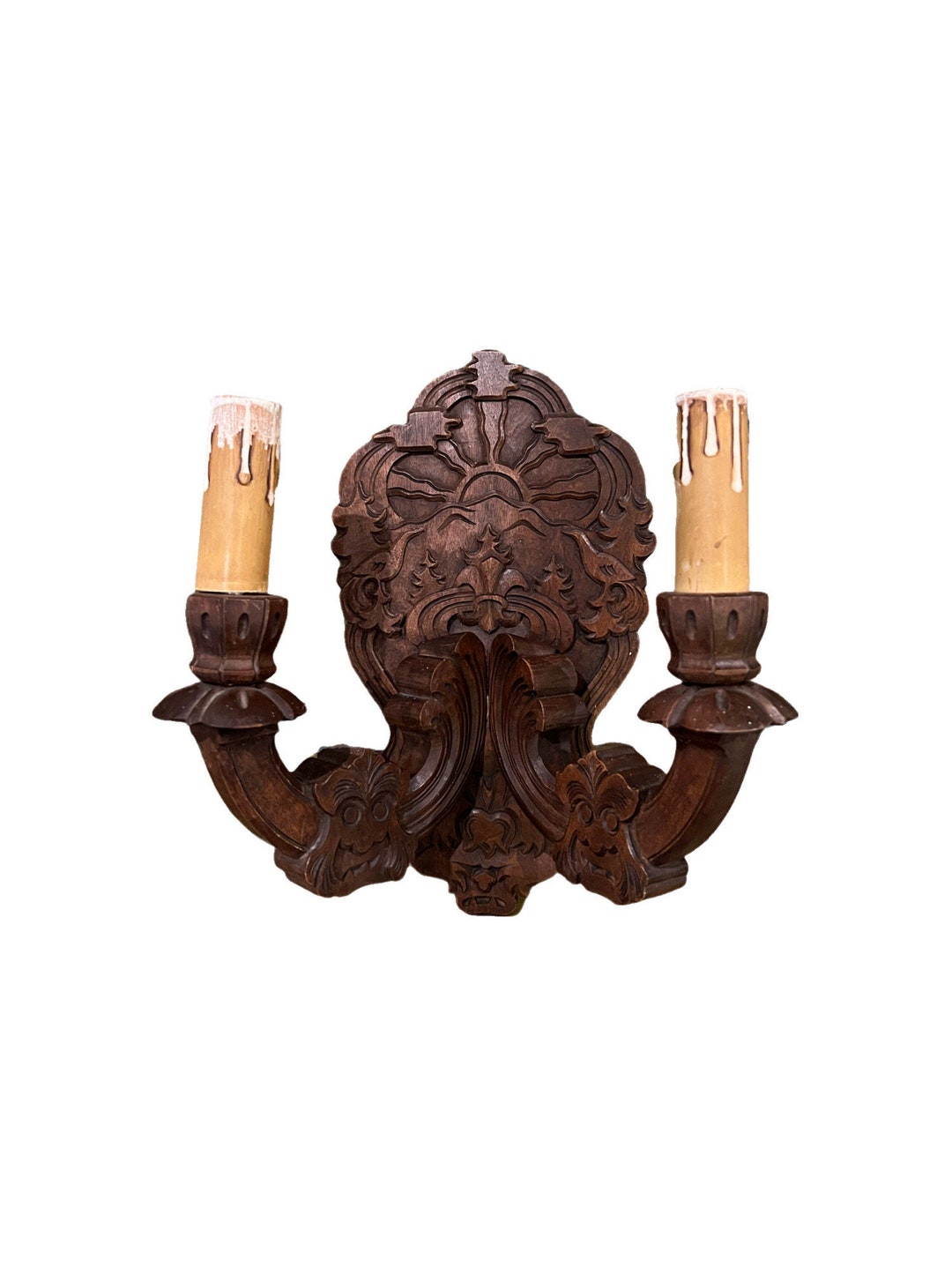 1910/20s Unique Sconce/wall Light Antique Norwegian Handcrafted Lamp ...