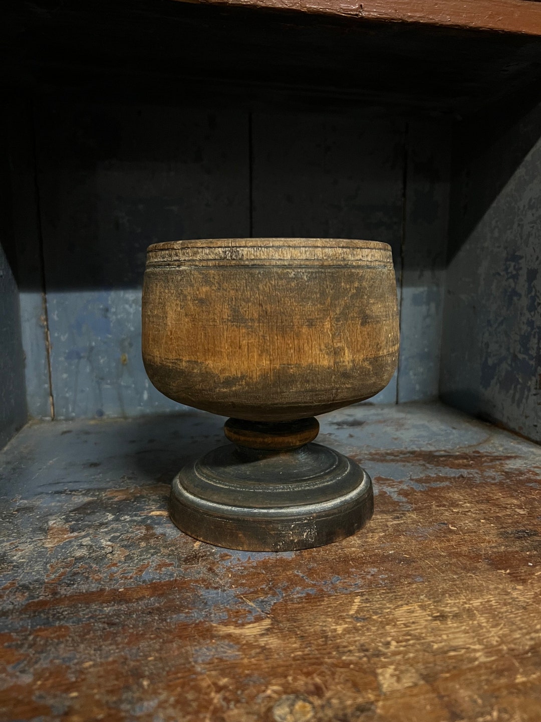 17/1800s RUSTIC Antique Norwegian Wooden Stand, Rare Primitive Telemark ...