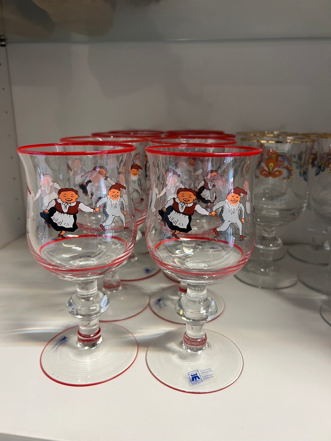 RARE Magnor Nisse Red Wine / Beer Glass Norwegian Porsgrund Design ...