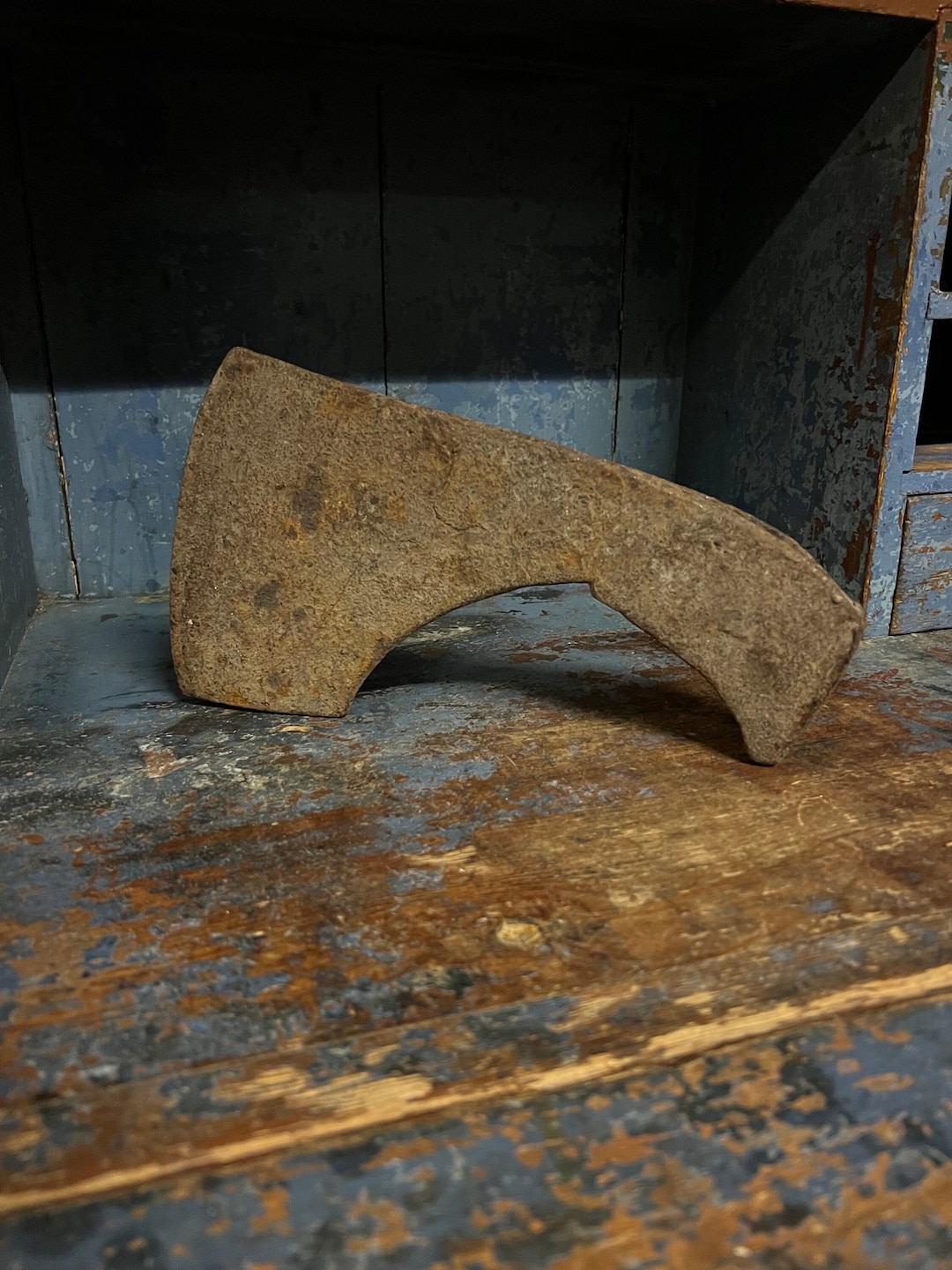 17/1800s Large RUSTIC Carpenter Axe, Primitive Norwegian Antique Tool ...