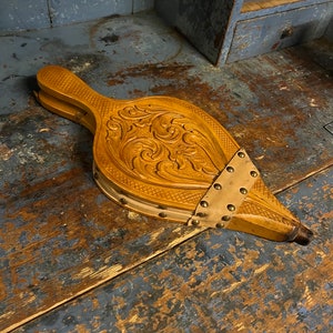 Unique Handcrafted Fireplace Bellows/ Blower Norwegian Folkart With ...