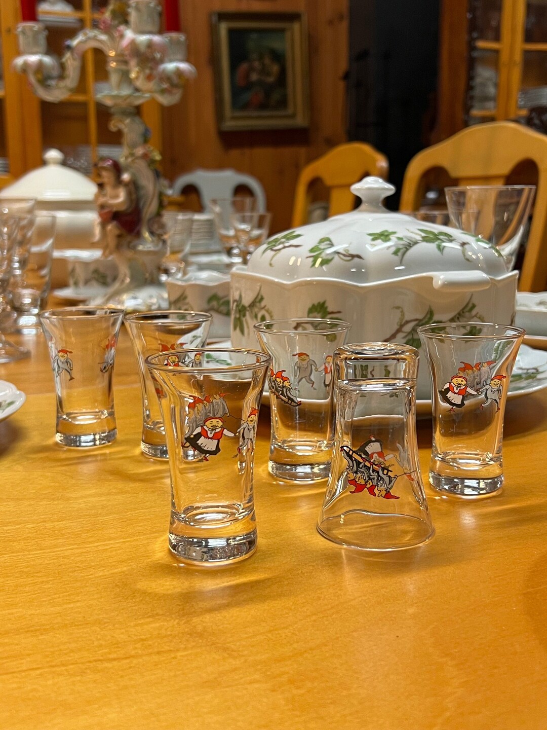 RARE Vintage Nisse Shot / Liqueur Glass Norwegian Porsgrund Design ...
