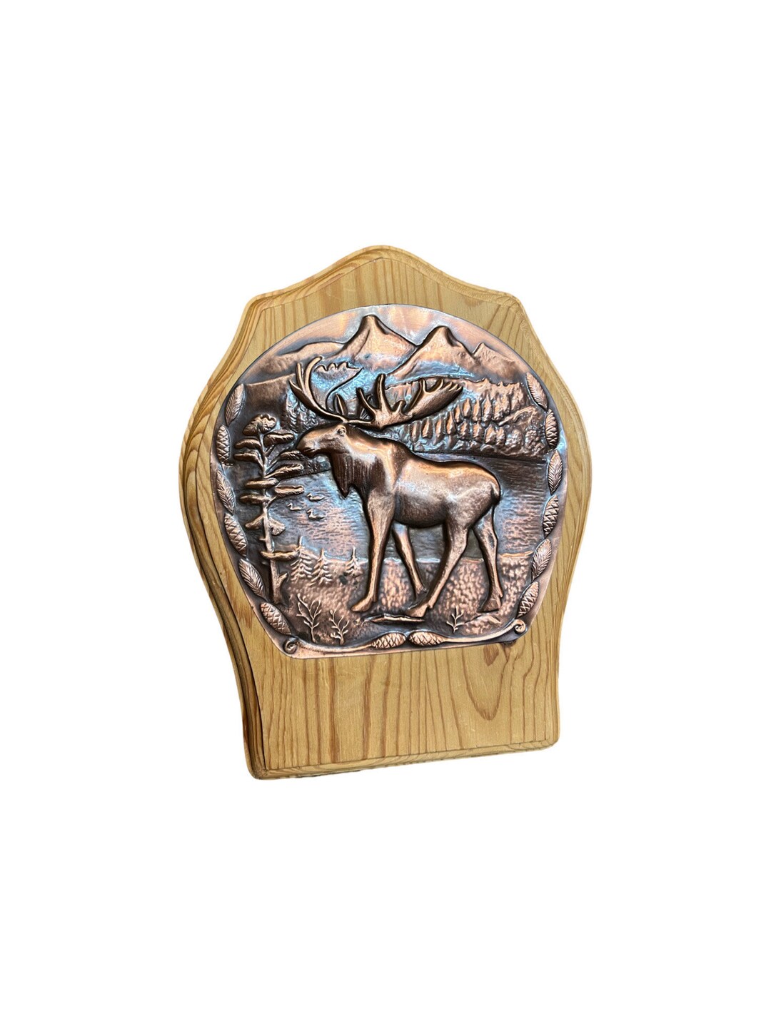 1980s Vintage Norwegian Hanging Key Cabinet, Moose/elk Motif, Cabin ...