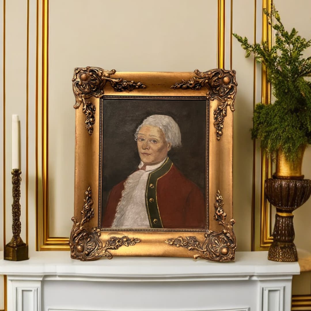 COLONEL Andreas Christian Bull (1729–1793) Portrait, Norwegian Oil ...