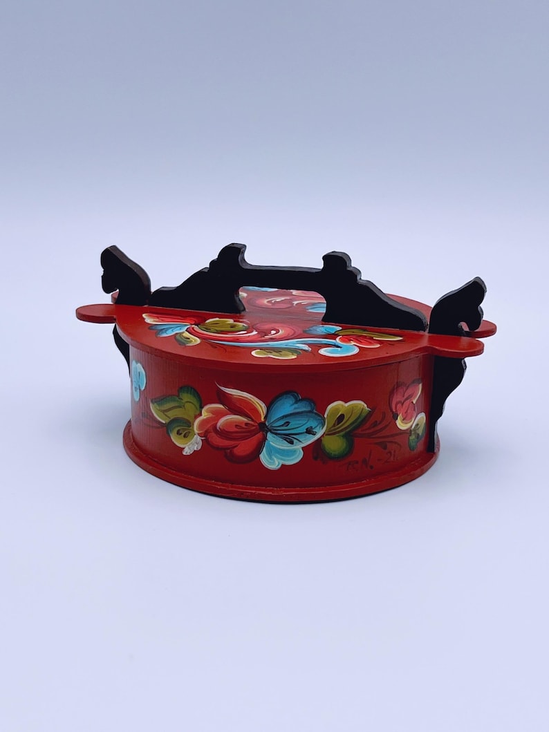 Small Norwegian Butter Bucket Box, Handmade/ Hand-crafted Wooden Box ...
