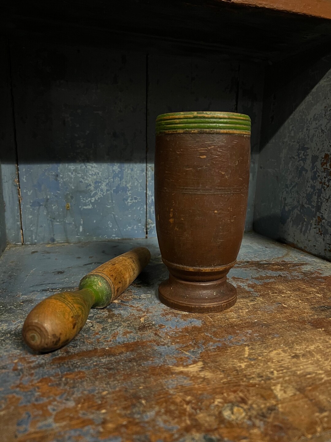 1800s Primitive Antique Mortar and Pestle From Norway, RUSTIC Norwegian ...
