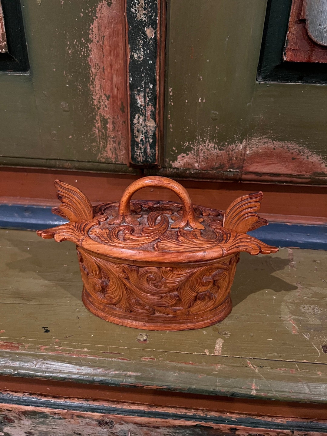 Primitive Antique Detailed Handcarved Lars BIRKELAND(1857-1920) Style ...