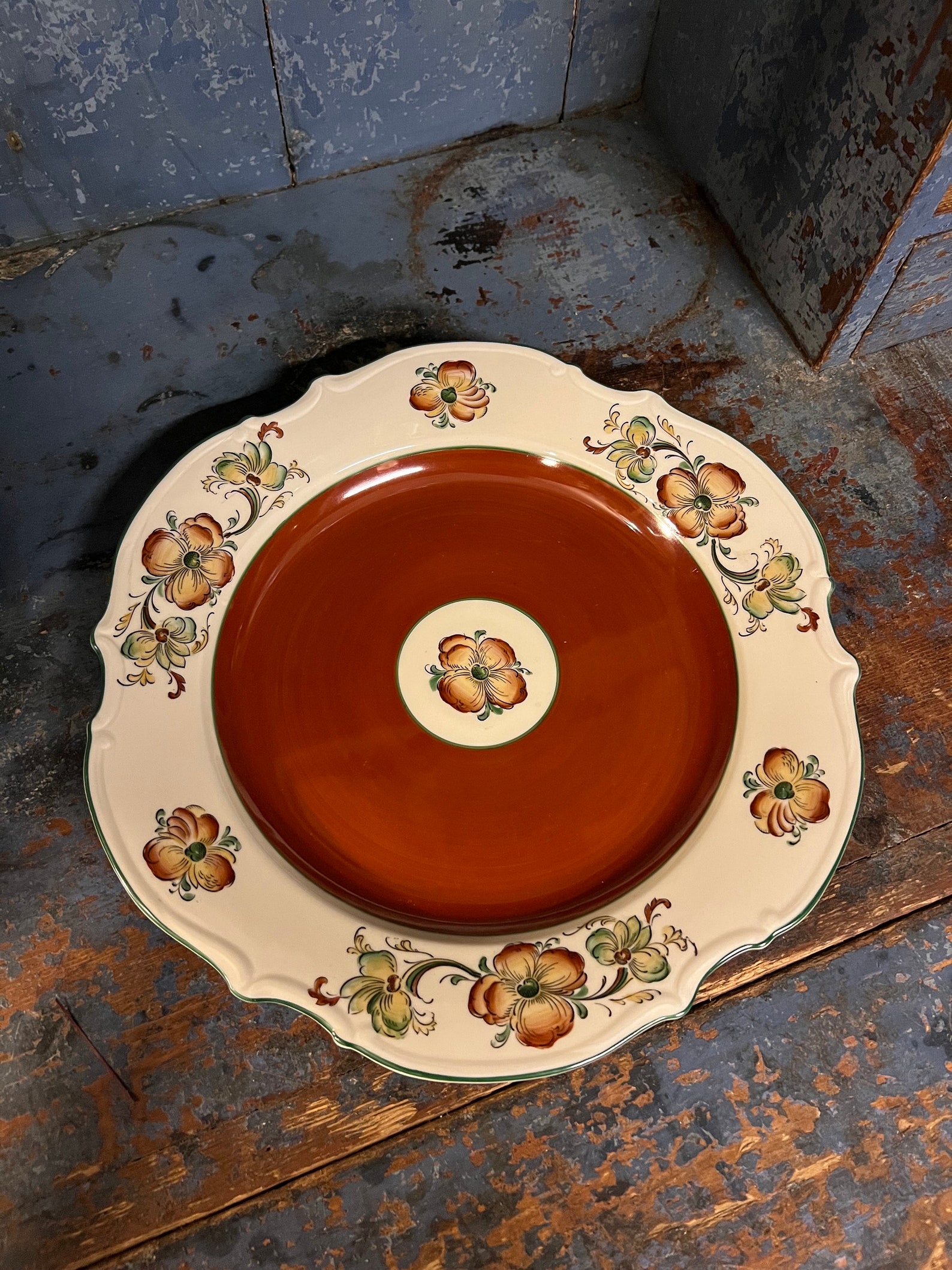 1930s Norwegian Nordic Pattern Handpainted, Porsgrund Porcelain ...