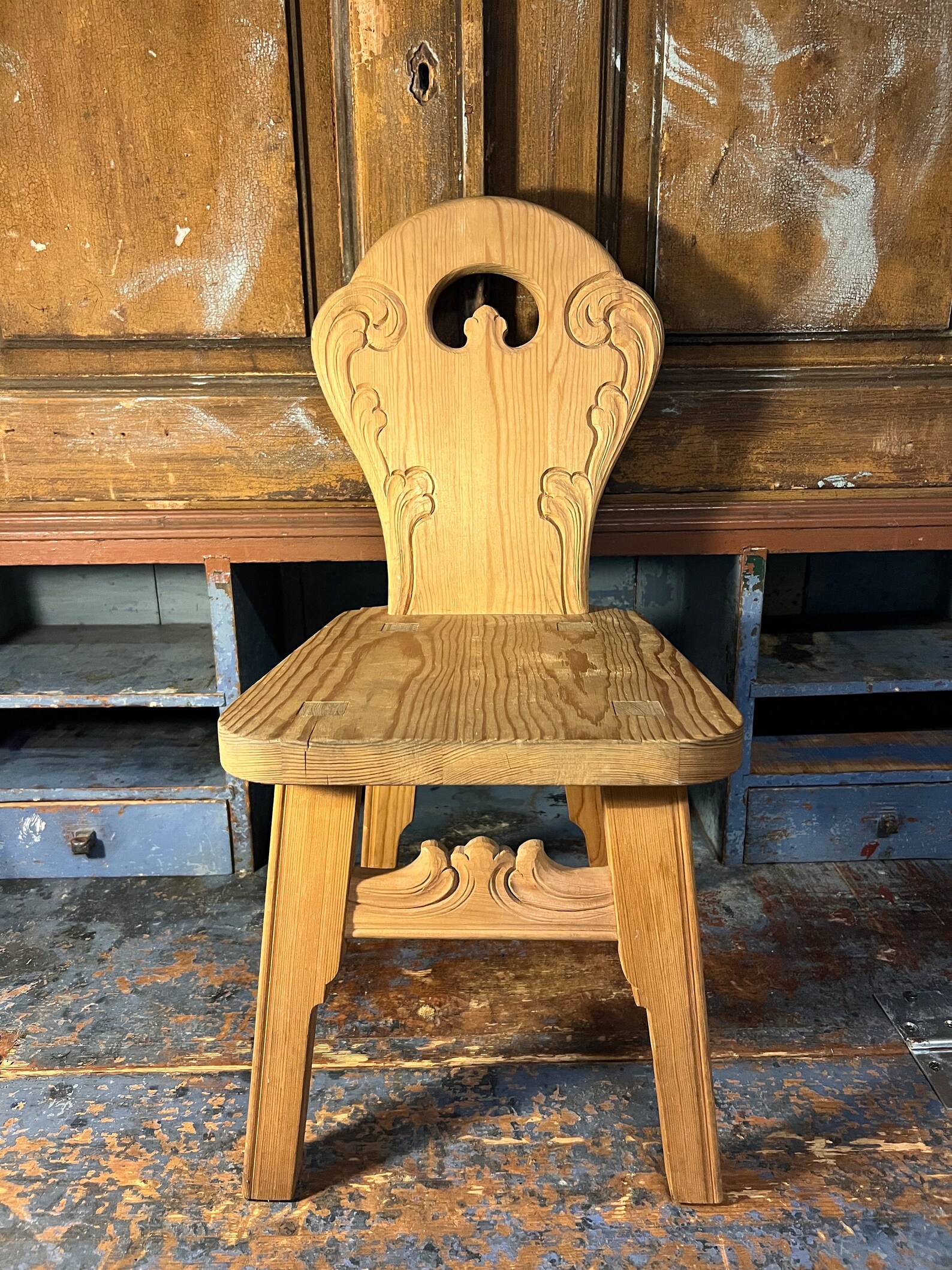 VINTAGE Norwegian Stool/chair, Rustic, Nature Wood, Handcrafted ...