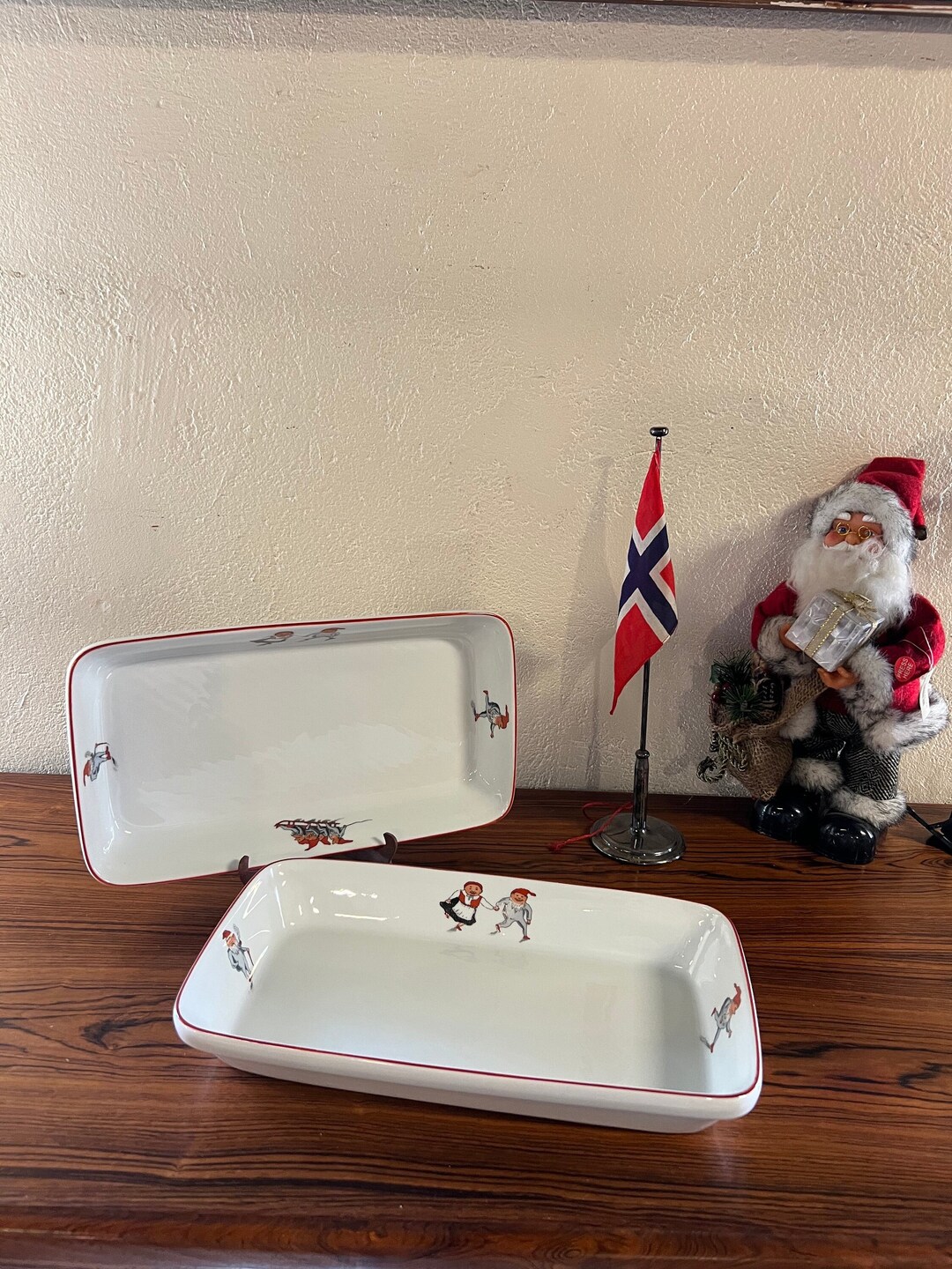 Rare LARGE Nisse Ovenproof Dish / Serving Plate Norwegian Porsgrund ...