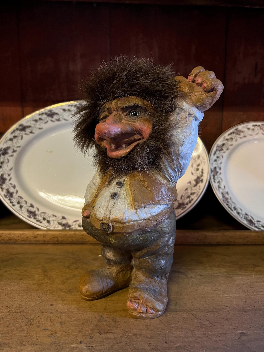 22.5cm LARGE Vintage NYFORM TROLL Handmade, 1990s Nordic/norwegian ...