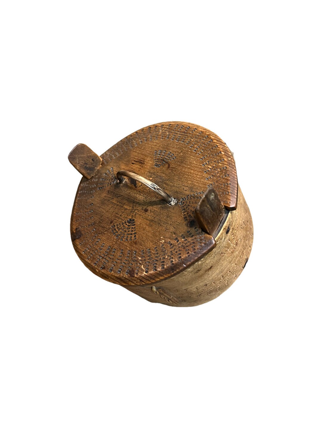 1800s Antique Tine Box / Butter Bucket From Norway, Norwegian Folk Art ...