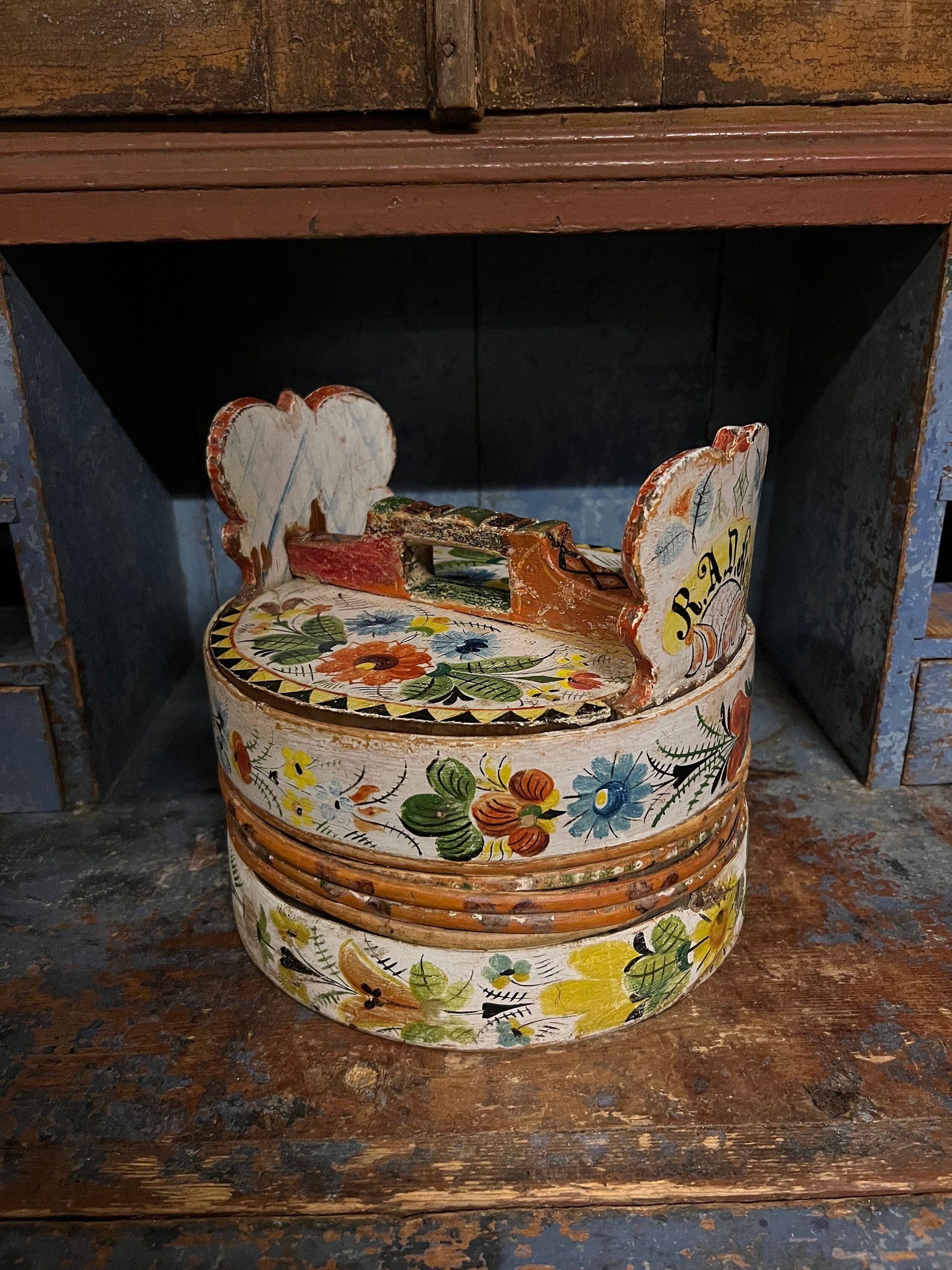 1800s Museum Piece-antique Rosemaling Groat/porridge - Etsy