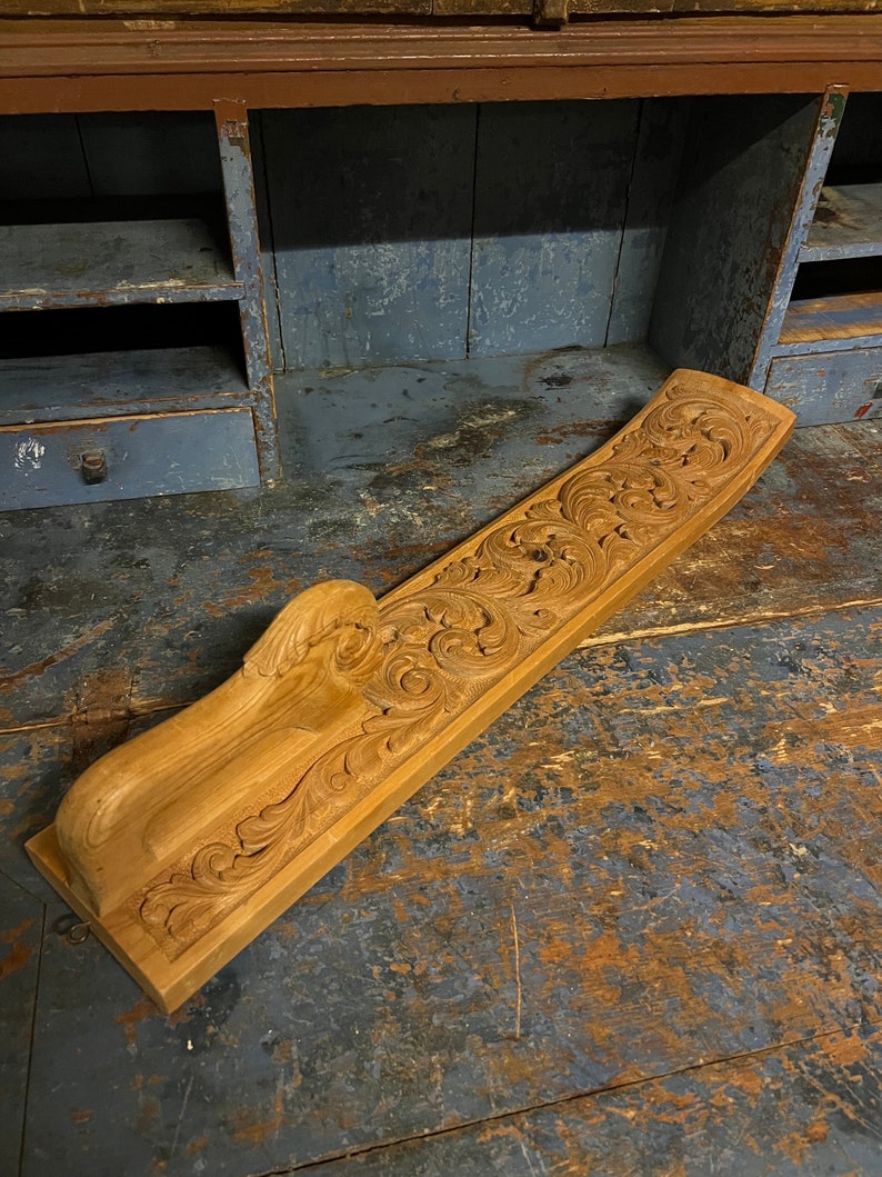 1950s UNIQUE Norwegian Mangle Board With Stunning Detailed Carving ...