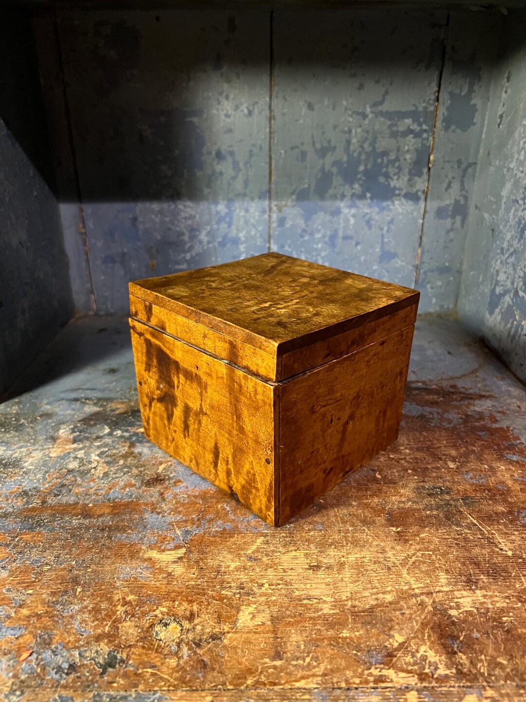 1800s Primitive Antique Box / Storage Box With RUSTIC Patina, Empire ...