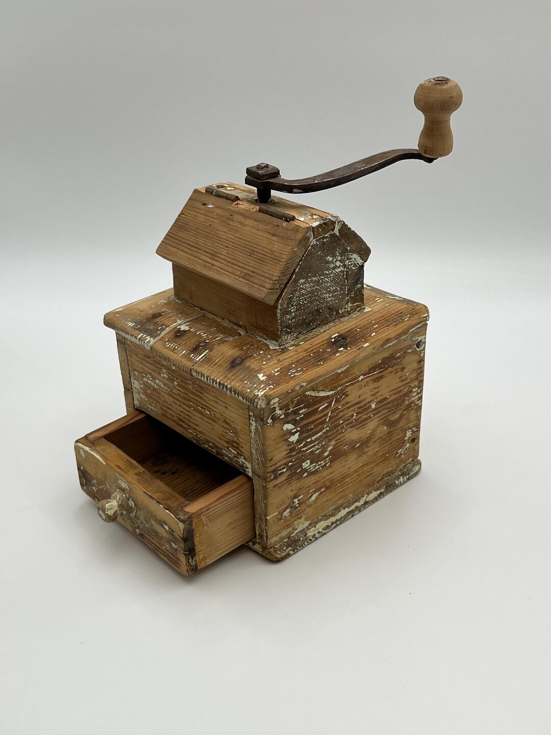 1800s RUSTIC Antique Coffee Grinder From Norway, RARE House/cabin Form ...