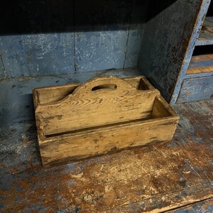 18/1900s RUSTIC Cutlery Box / Basket With Beautiful Patina, RARE ...