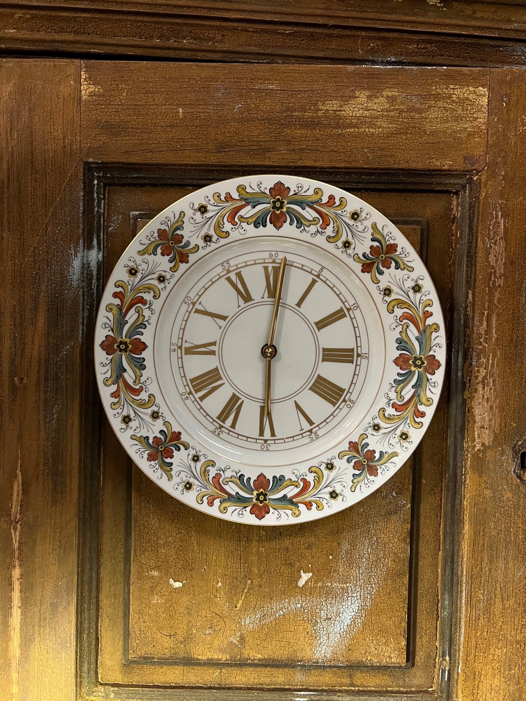 RARE 1960s Porsgrund Torstein Ronjom Handpainted Norwegian Nordic ...