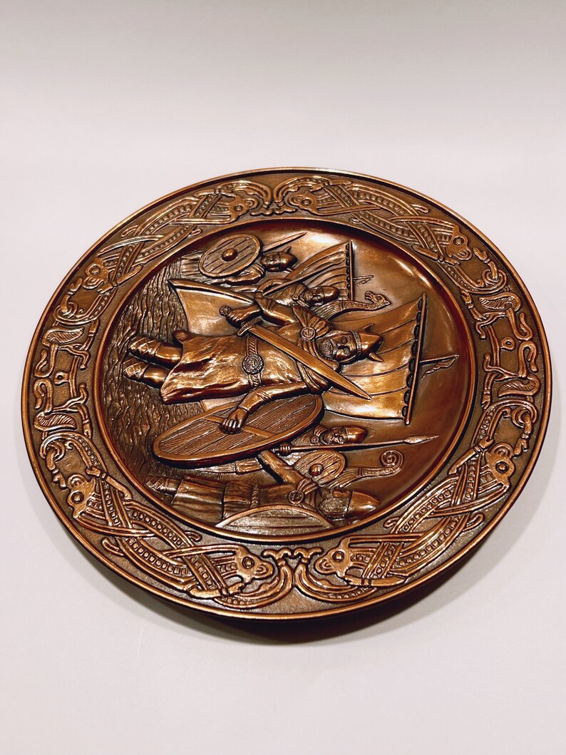 Vintage C.1970s Viking Plate Dragon Style Traditional - Etsy