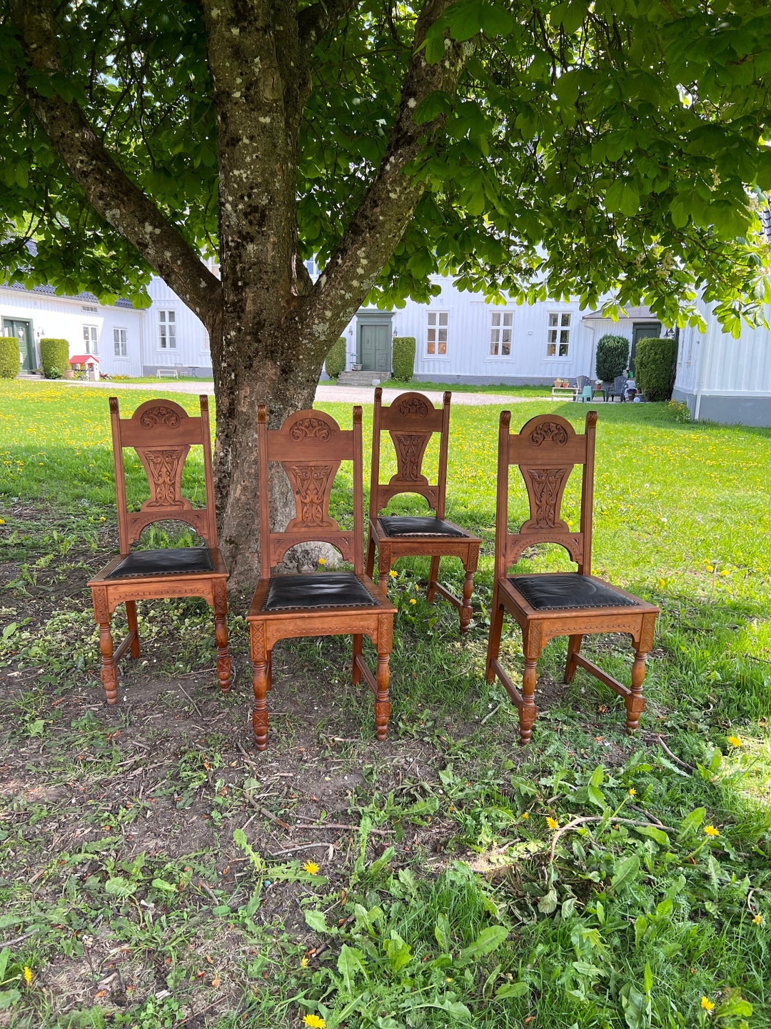 1890-1910 Antique Norwegian Handcrafted Dragon Style Chair, Believed by ...