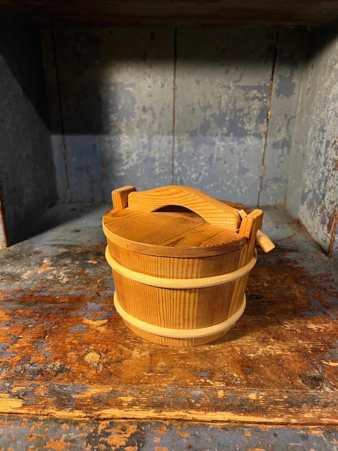 Vintage Norwegian Butter Bucket/box in Pinewood, Handcrafted From ...