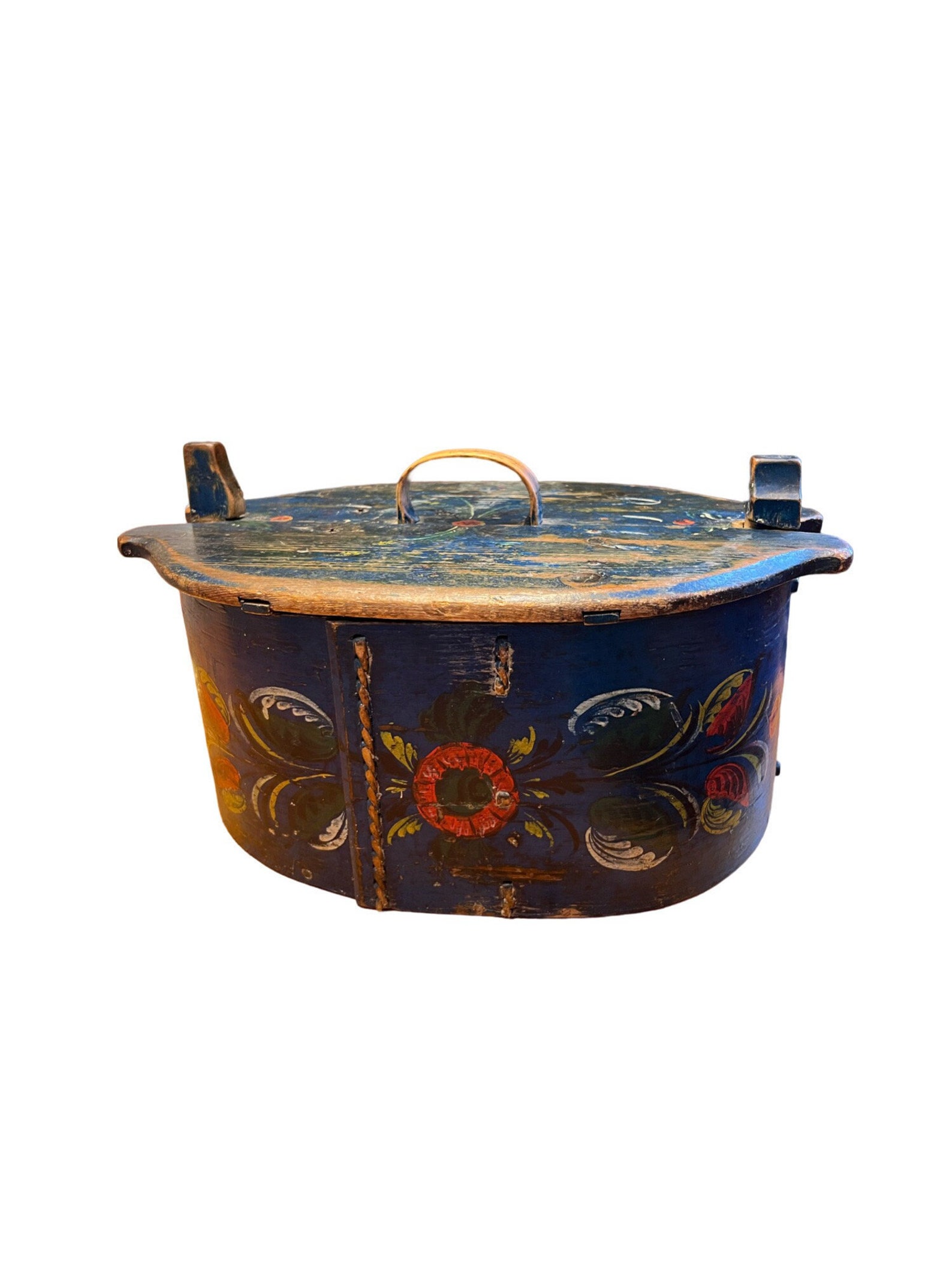 1800s Important Norwegian Tine Box With Original Rosemaling - Etsy