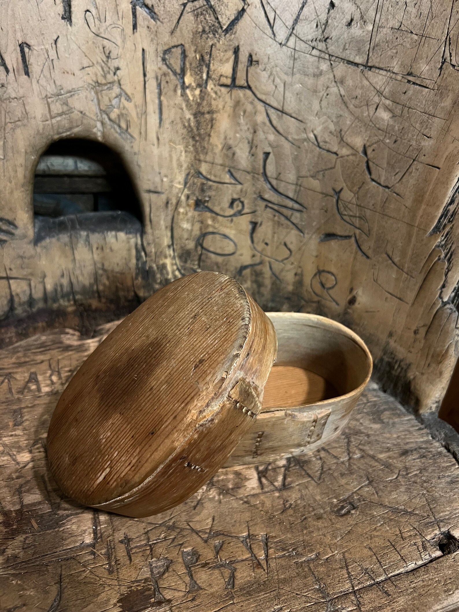 17/1800s Antique Tine Box From Norway RUSTIC Bentwood - Etsy