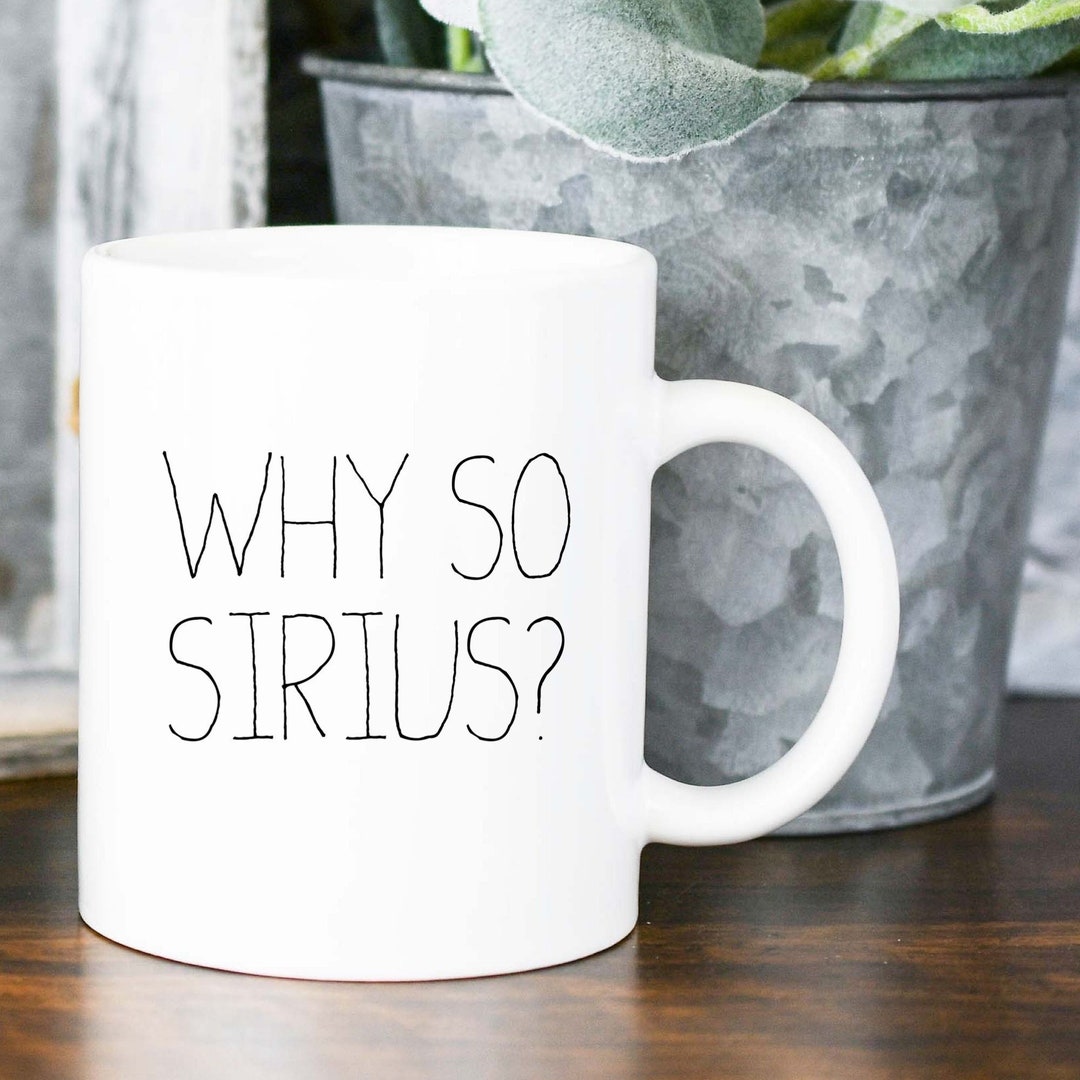 Why so Sirius Mug, HP Funny Mug, Joker Why so Serious Parody Mug, HP ...