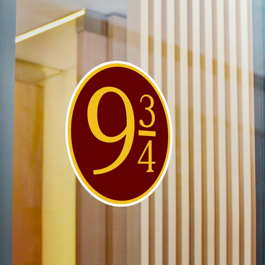 9 and 3 Quarters Decal, Gryfinndor Sticker, HP Vinyl Sticker ...