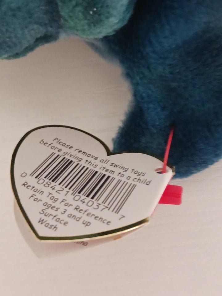 2 RARE Retired Original Ty Beanie Babies rainbow is iggy & iggy is ...