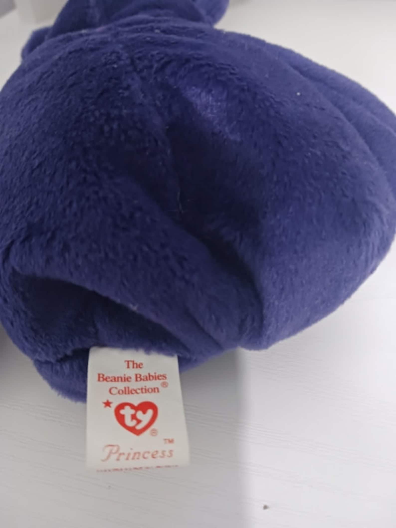 1997 Original Vintage Retired Princess Bear Beanie Babies and Buddies ...