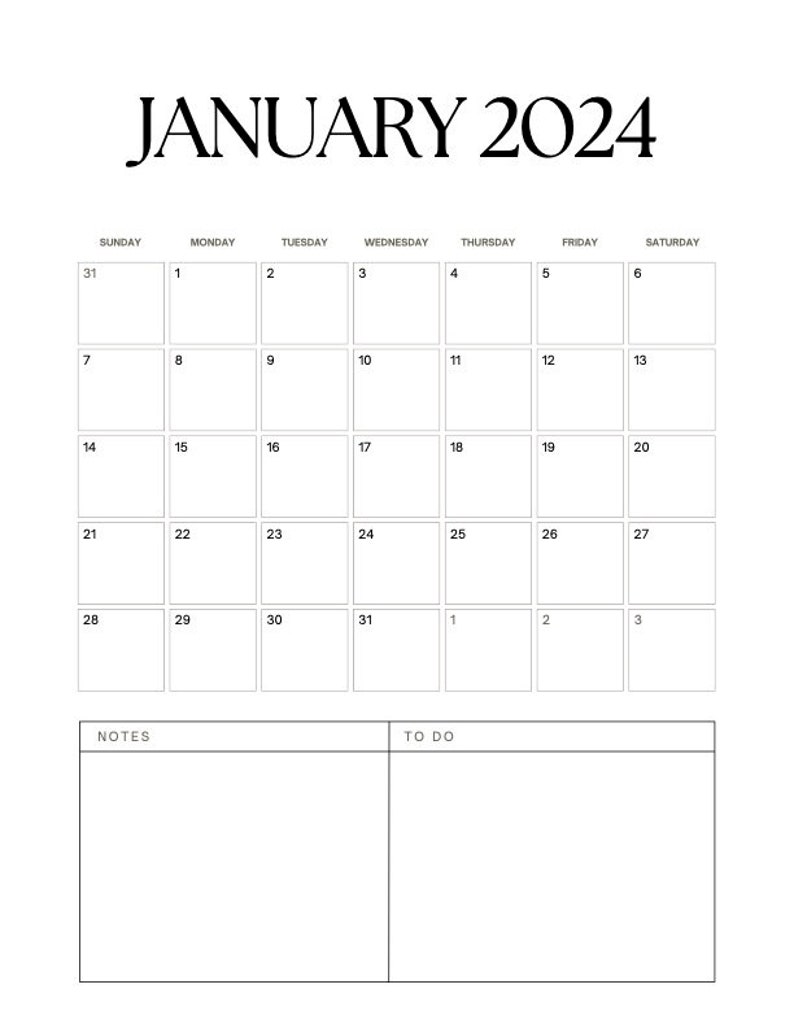 Weekly 2024 Planner PDF Digital Download - Etsy