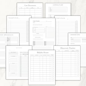 Comprehensive Case Organizer Bundle (organization Paperwork for ...